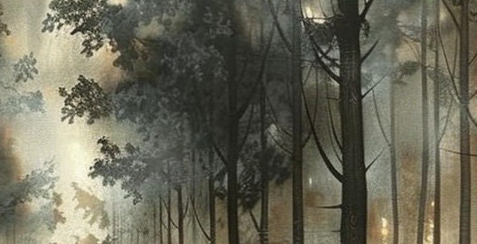 Abstract Forest Landscape Oil Painting on Canvas,large Wall Art ...