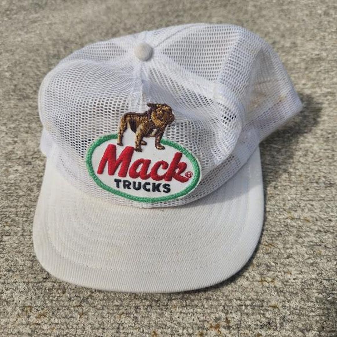 80s/90s Mack Trucks Snapback Bulldog Patch Hat - Etsy