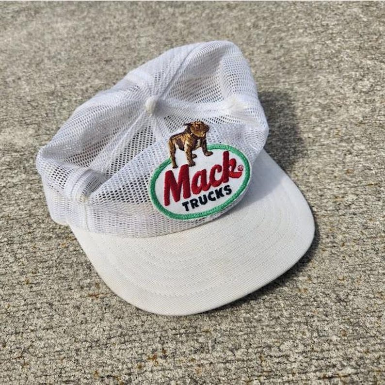 80s/90s Mack Trucks Snapback Bulldog Patch Hat - Etsy