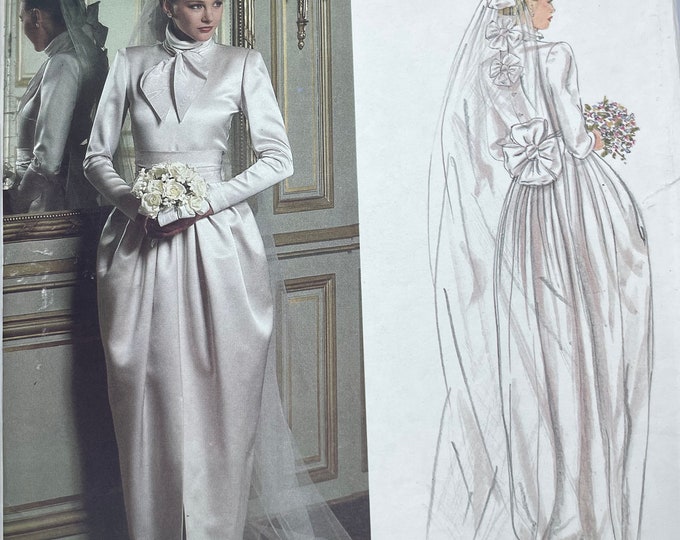 2545 Size 10 Vogue Paris Original Christian Dior Wedding Dress Vintage ...