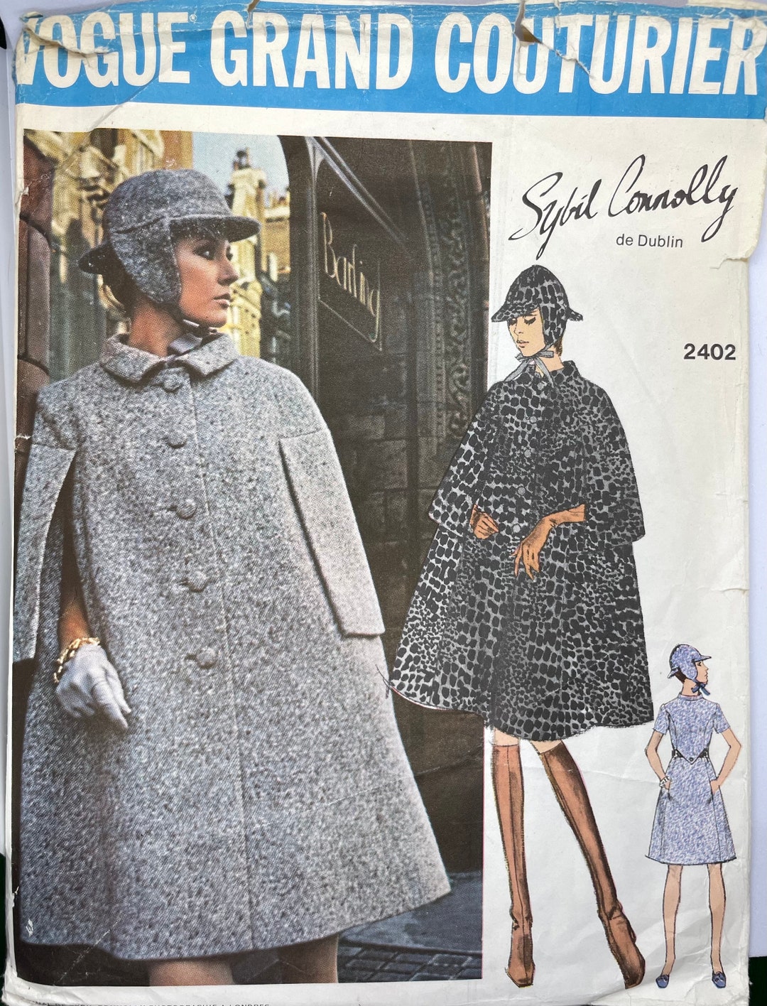 2402 Size 44 Vogue Grand Couturier Sybil Connolly Sewing Pattern V2402 ...
