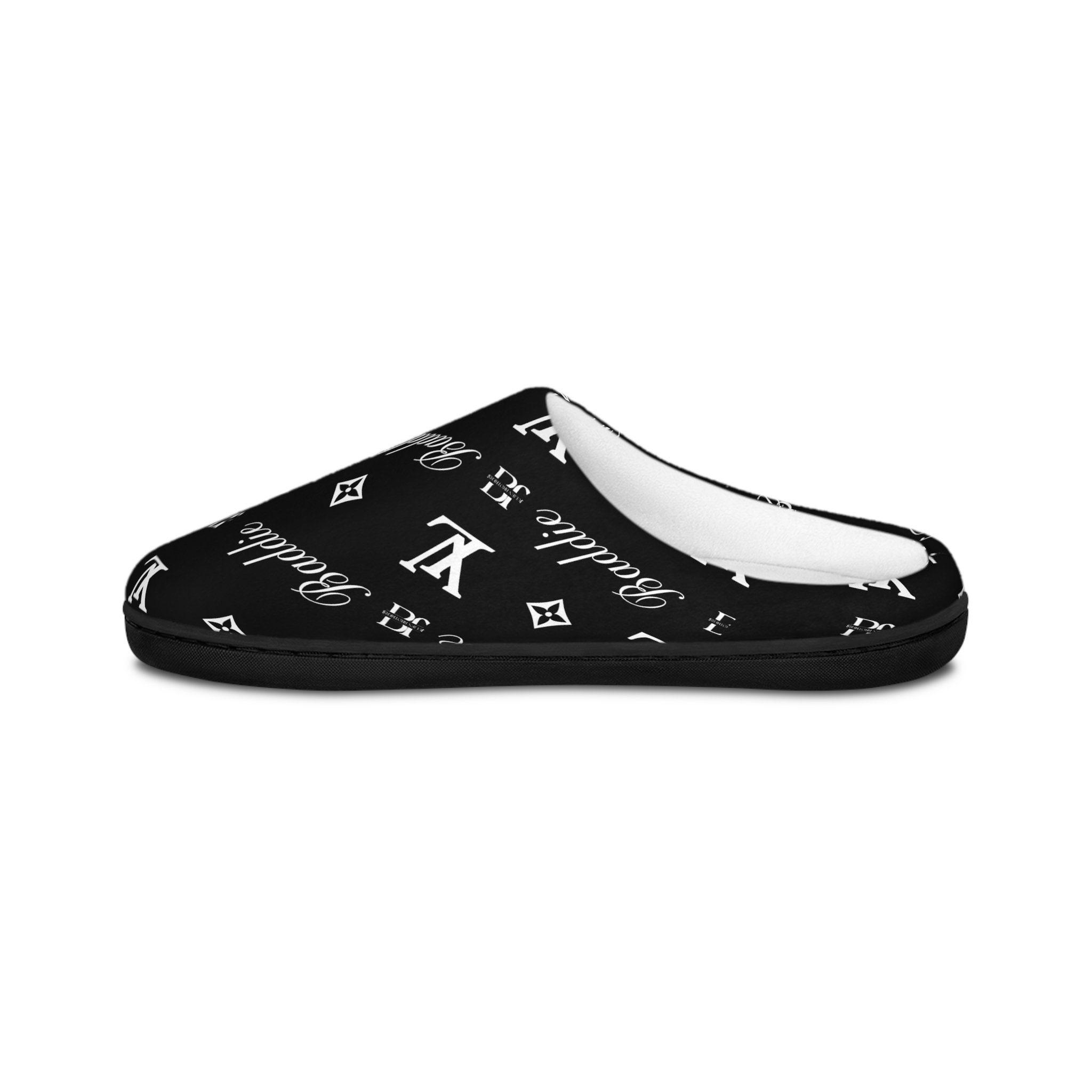 Black Comfy Women's Indoor Slippers, Baddie House Slipper for Women ...