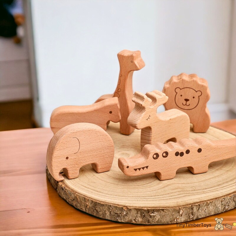 Wooden Animals - Etsy