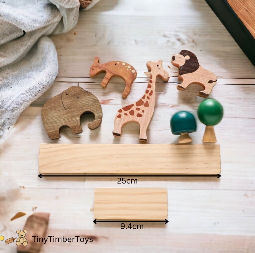 Wooden Animals Balance Toys, Stacking Animal Figures, Montessori Toys ...