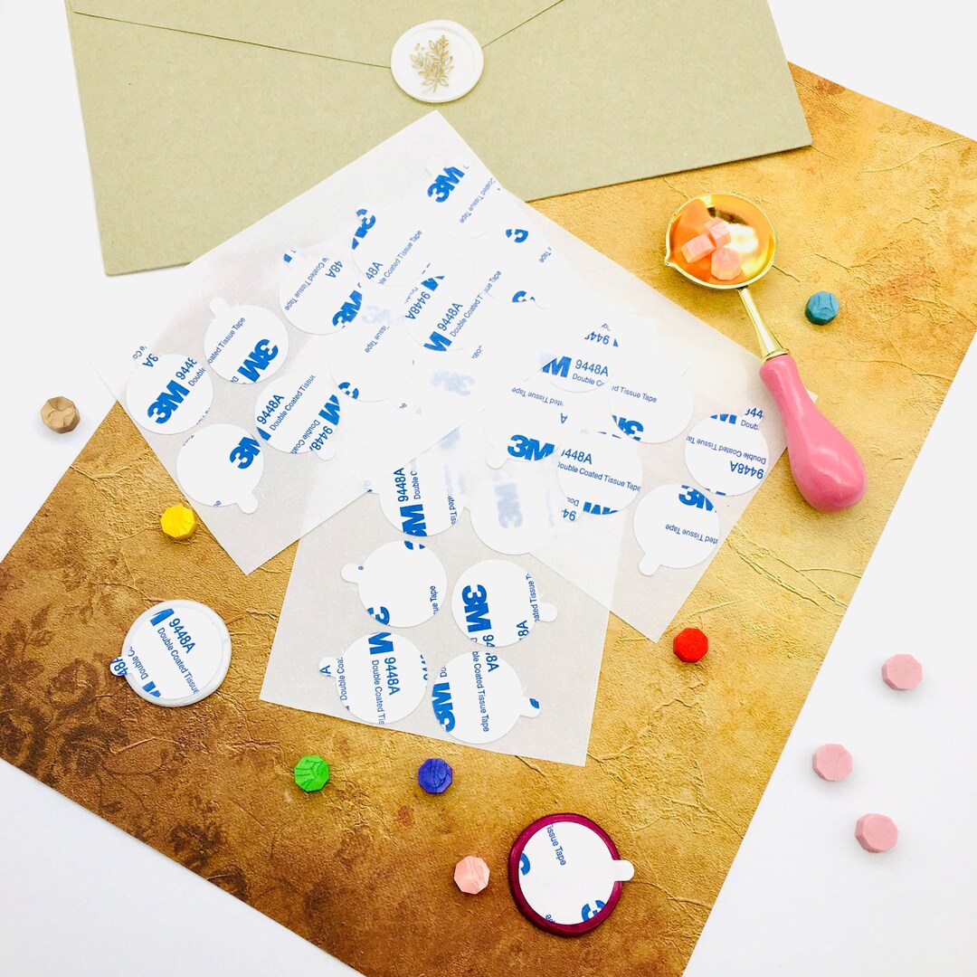 25mm 3M Double Sided Round Strong Backing Stickers Self Adhesive Discs ...