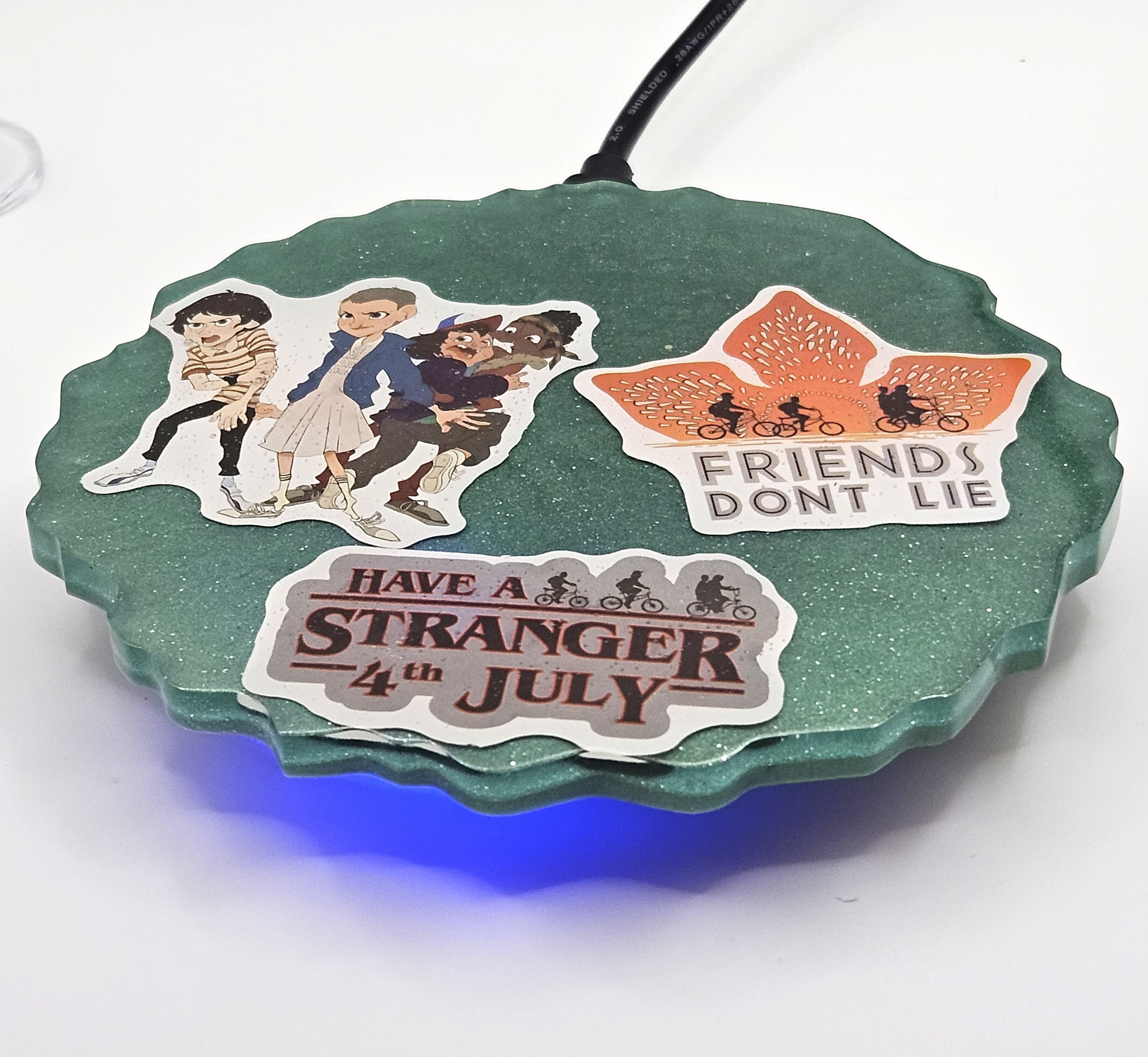 Stranger Friends LED Fast Wireless Cell Phone Charger Iphone-android ...