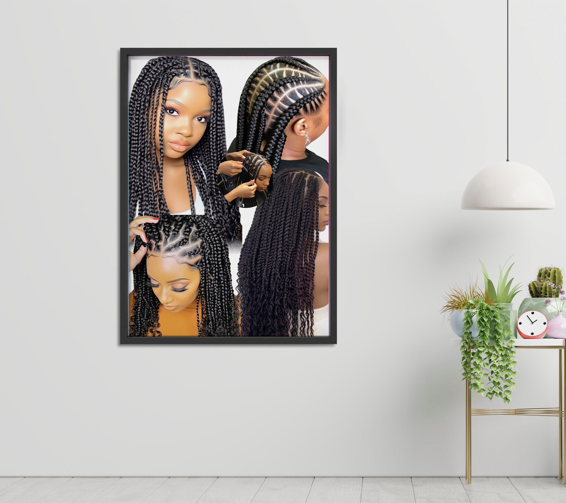 African Hair Braiding Poster, Braids Poster , Large 24 by 36 Prints for ...