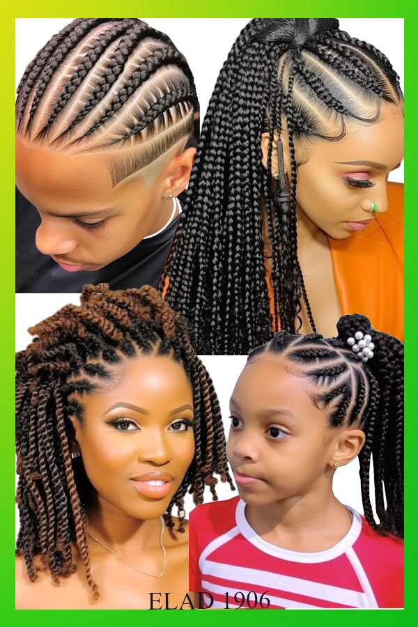 African Hair Braiding Poster, Braids Poster, Hair Poster, Large 24 by ...