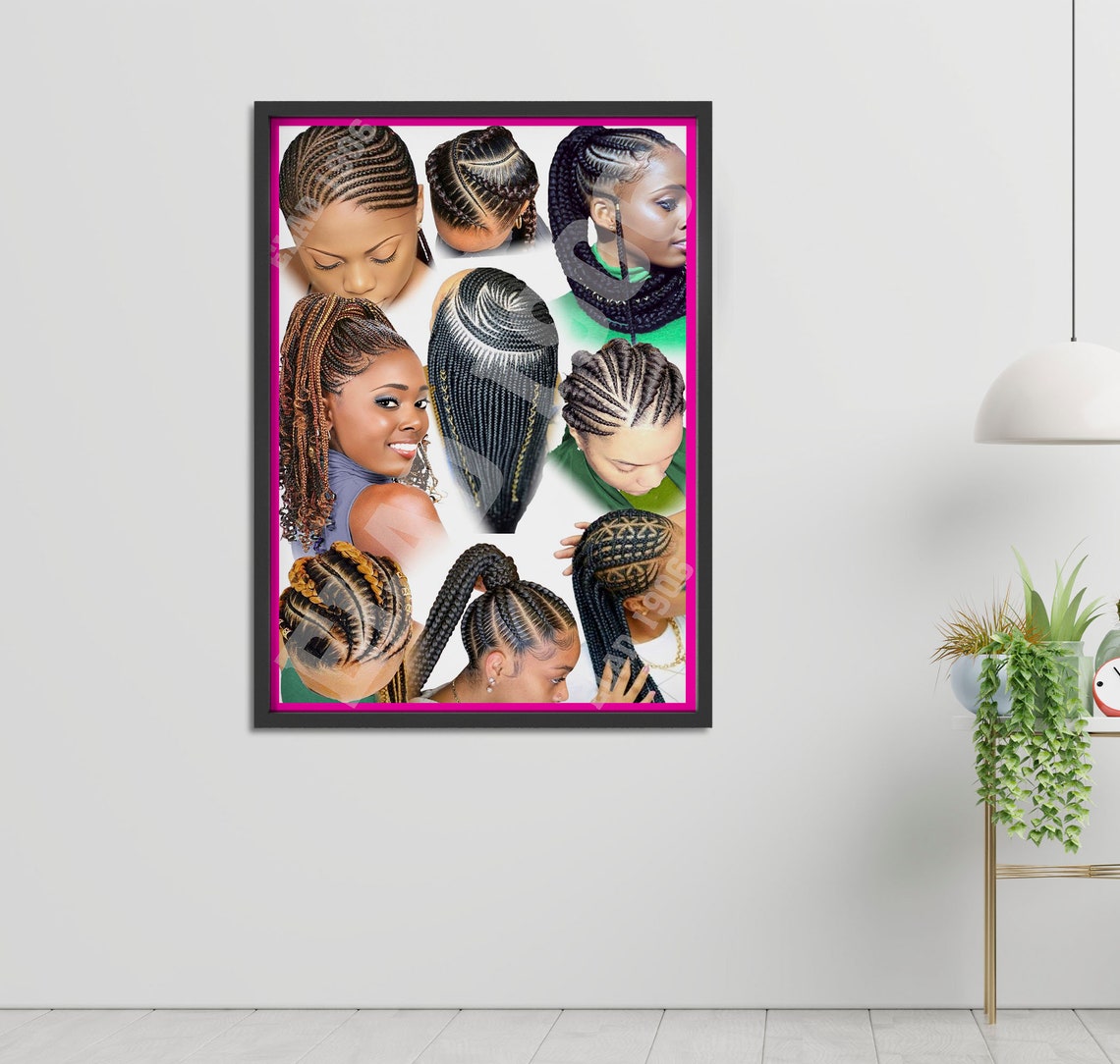Hair Braiding Poster, African Hair Braiding Poster, Poster for African ...
