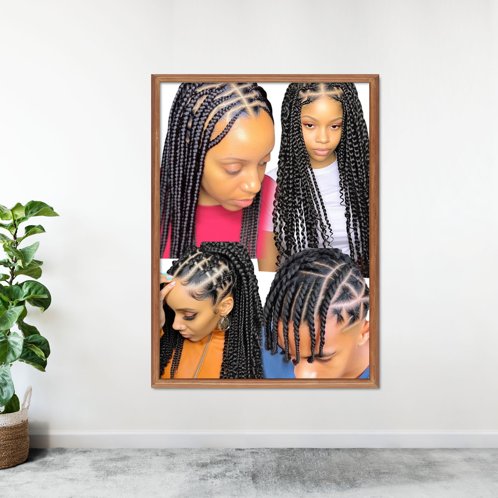 Bohemian Braids Bliss, Box Braids and Knotless Braids Posters ...