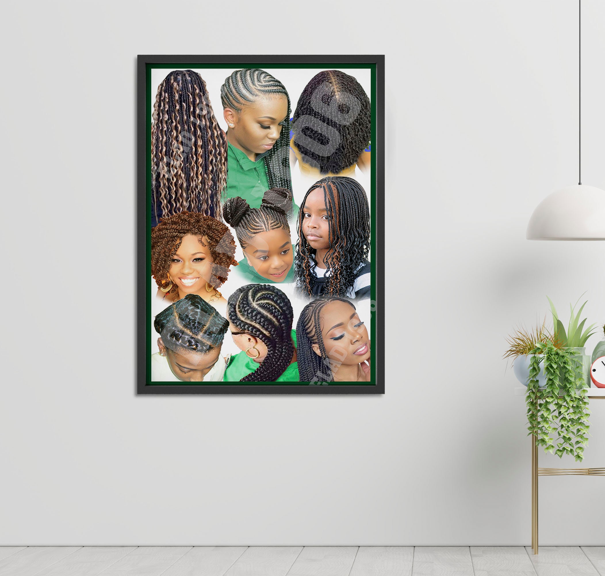 Hair Braiding Poster, African Hair Braiding Poster, Poster for African ...