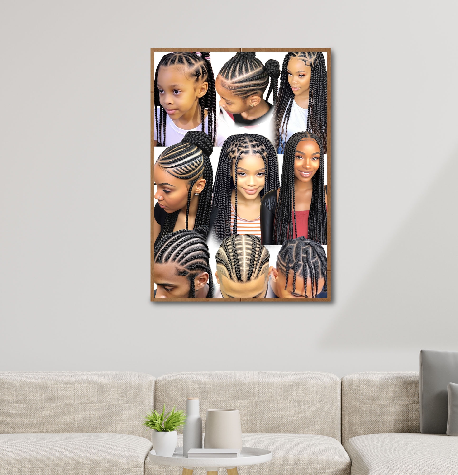 African Hair Braiding Poster, Man Braids, Passion Twists Poster ...