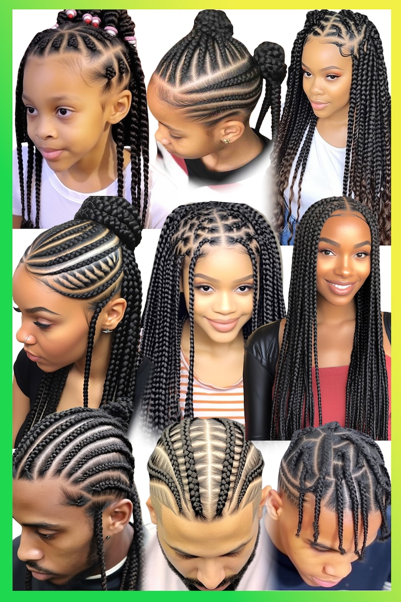 African Hair Braiding Poster, Man Braids, Passion Twists Poster ...