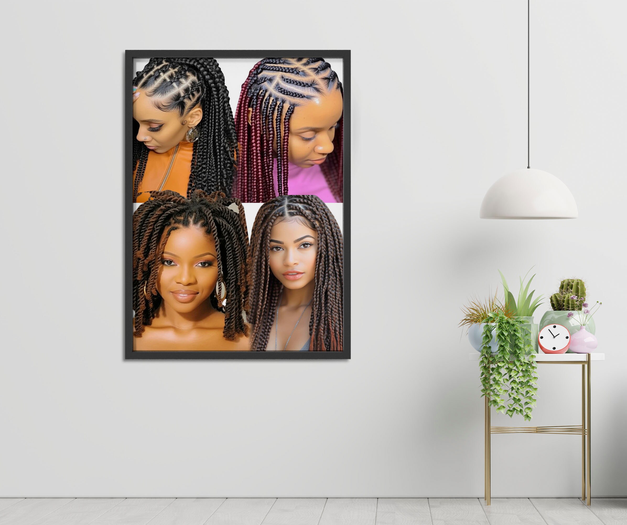 Bohemian Braids Bliss, Box Braids and Knotless Braids Posters ...