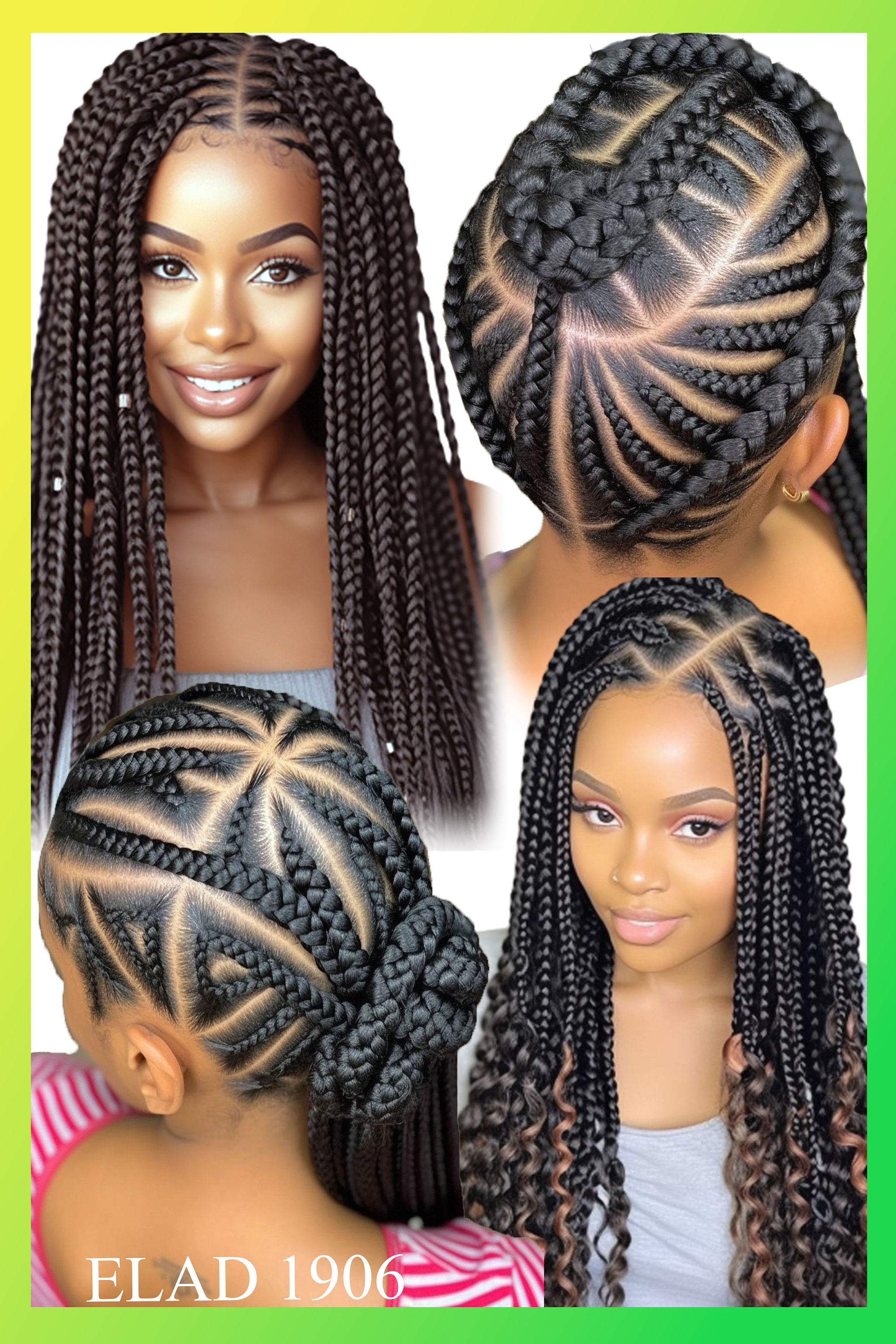 African Hair Braiding Poster, Braids Poster, Hair Poster, Large 24 by ...