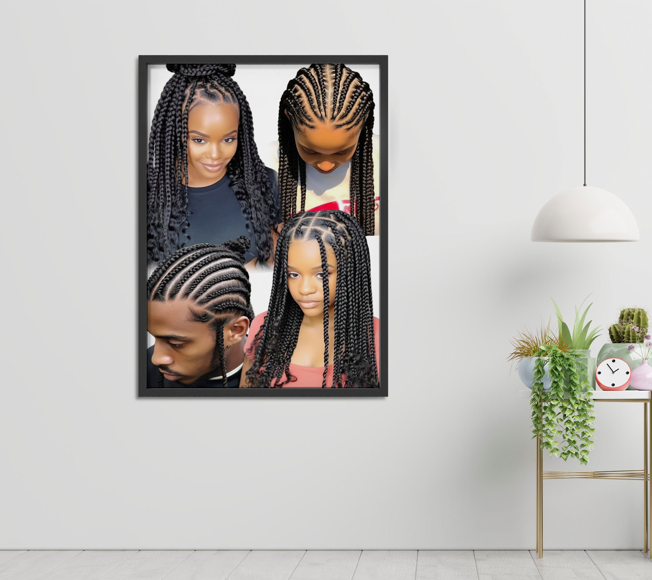 Braids Poster, African Hair Braiding Poster, Braids Poster, Hair Poster ...