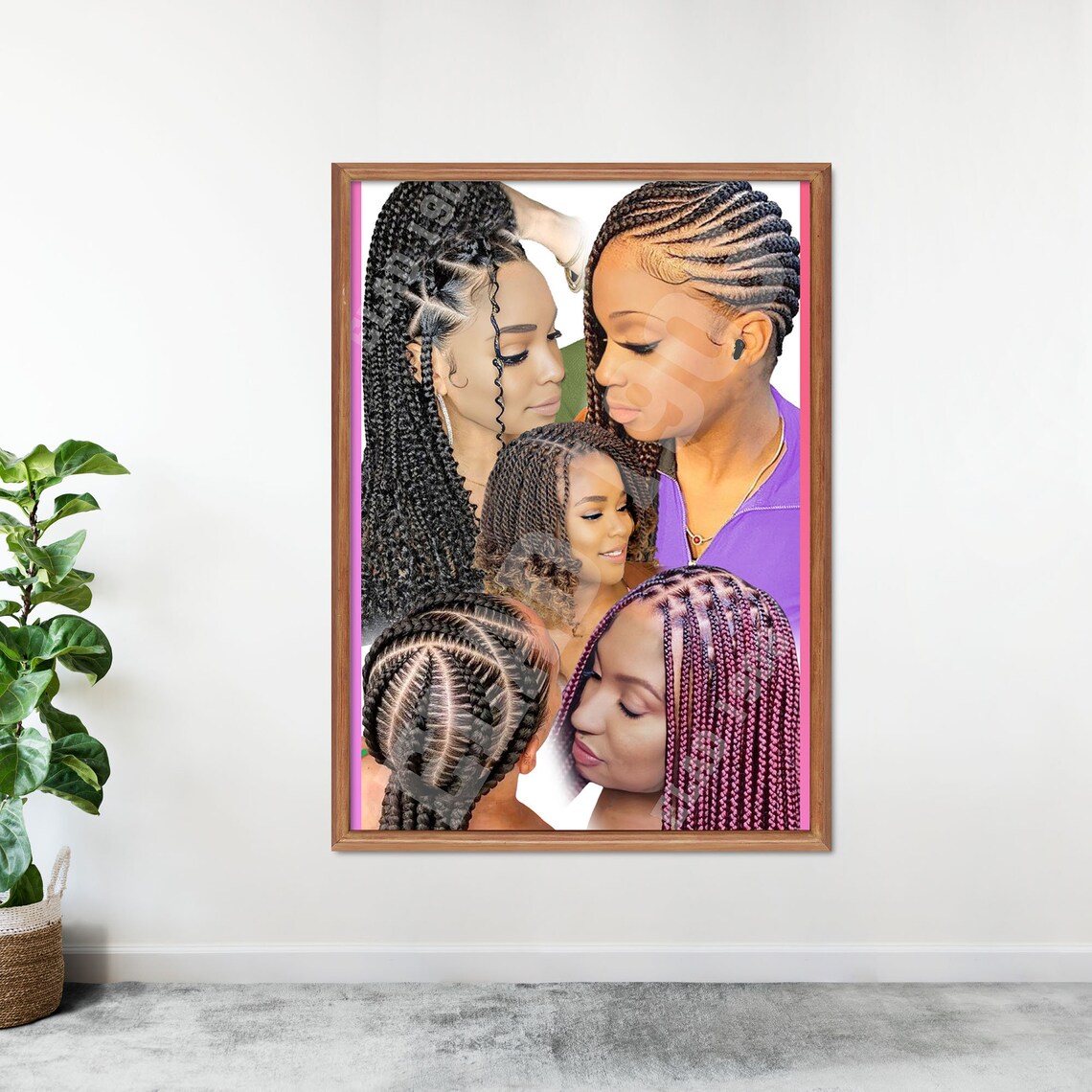 Hair Braiding Poster, African Hair Braiding Poster, Poster for African ...