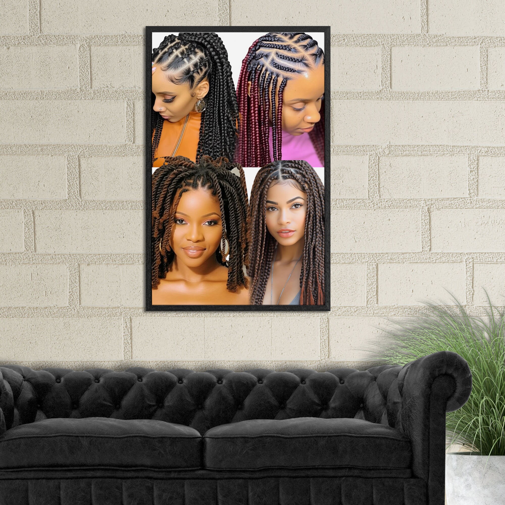 Bohemian Braids Bliss, Box Braids and Knotless Braids Posters ...