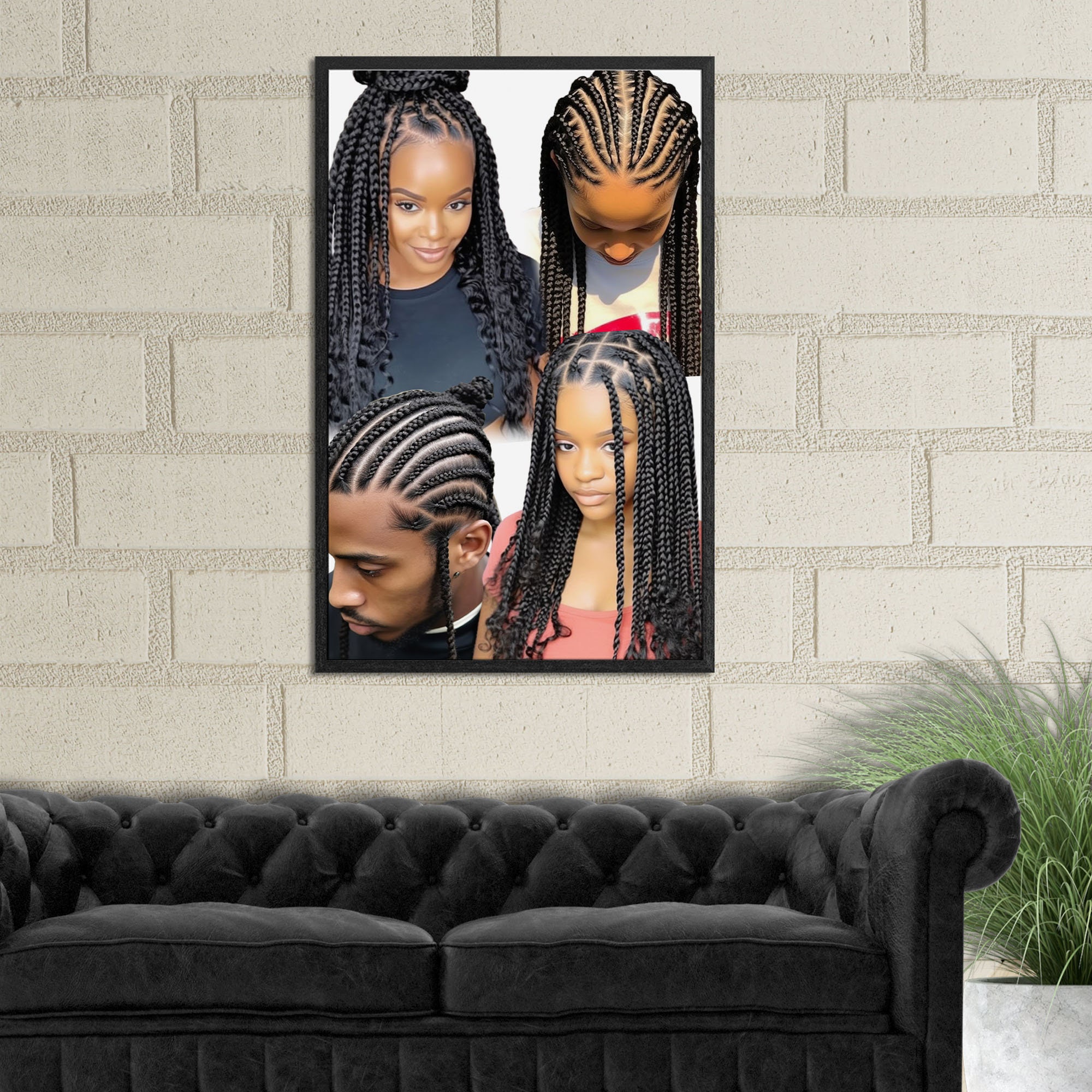 Braids Poster, African Hair Braiding Poster, Braids Poster, Hair Poster ...