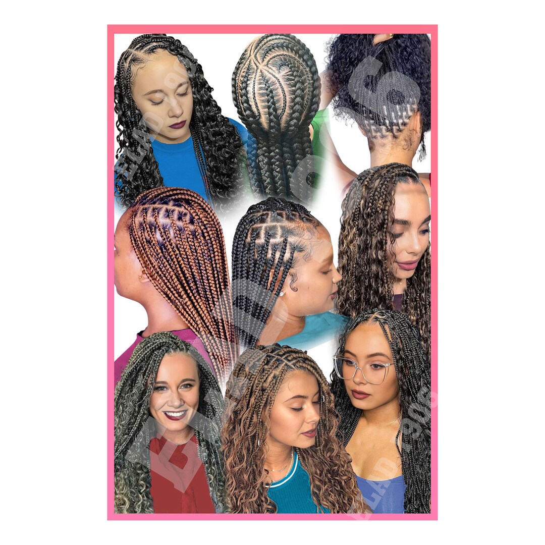 Hair Braiding Poster, African Hair Braiding Poster, Poster for African ...