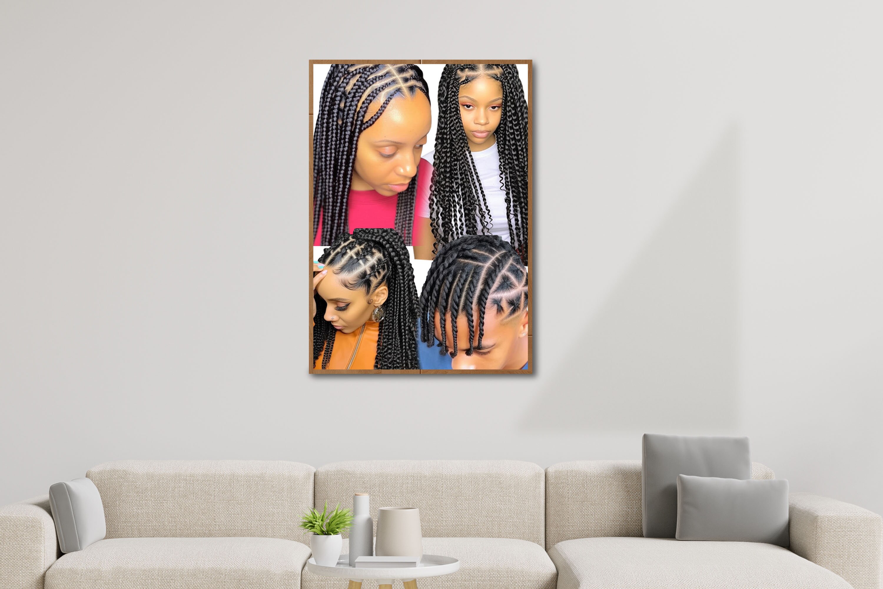 Bohemian Braids Bliss, Box Braids and Knotless Braids Posters ...