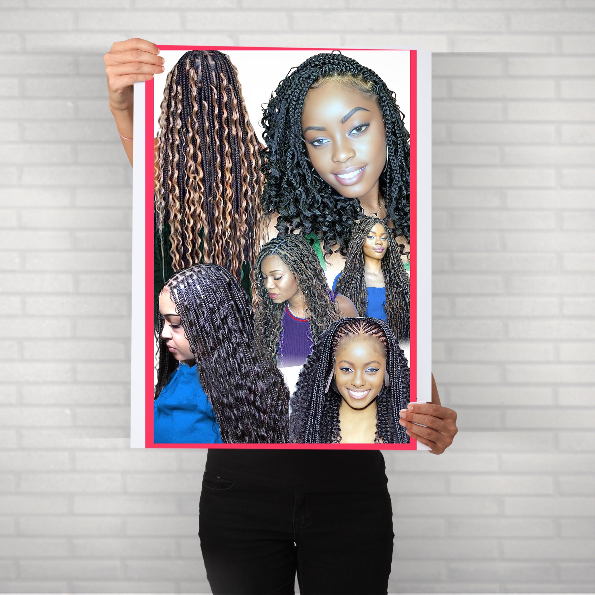 Hair Braiding Poster, African Hair Braiding Poster, Poster for African ...