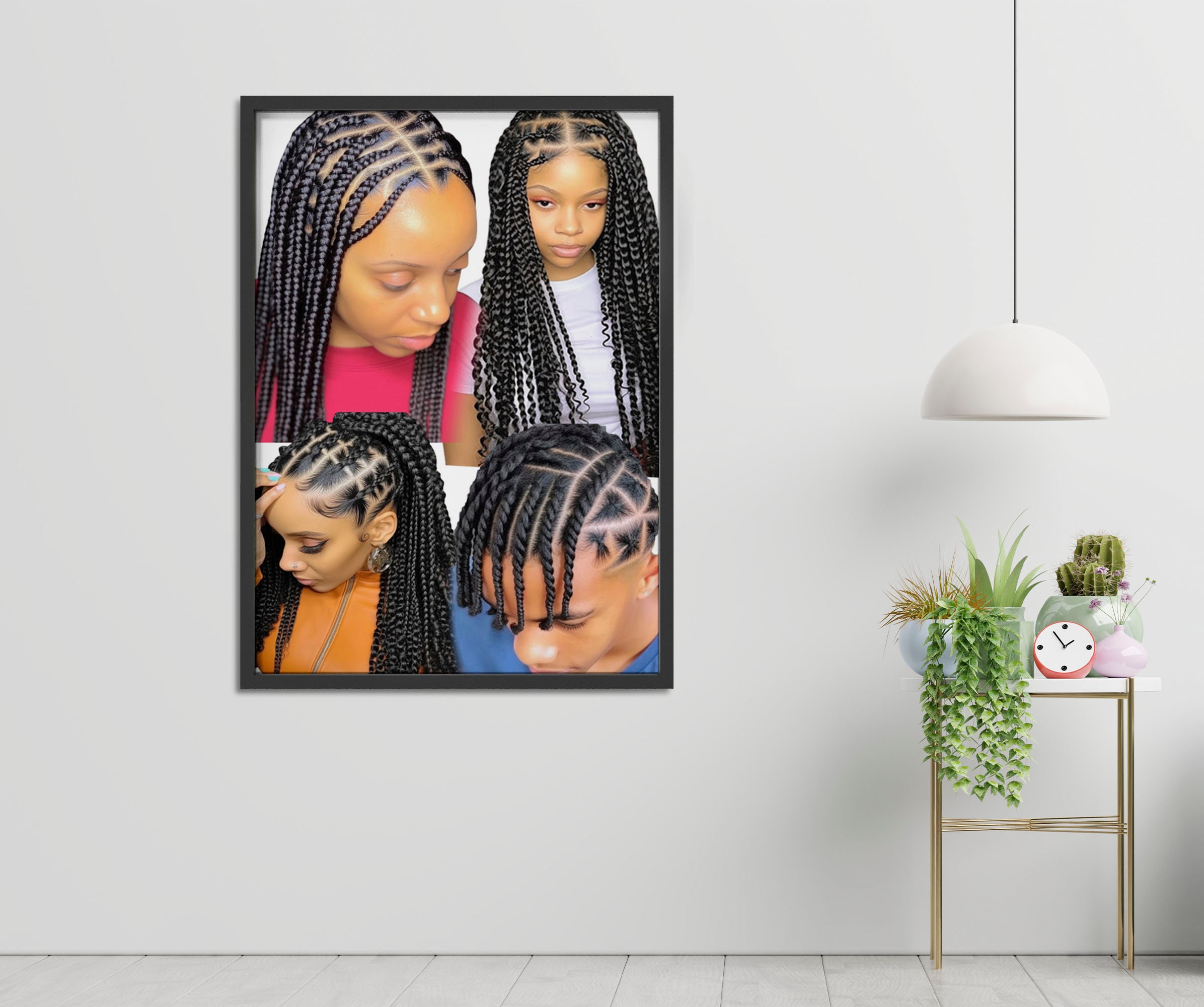 Bohemian Braids Bliss, Box Braids and Knotless Braids Posters ...