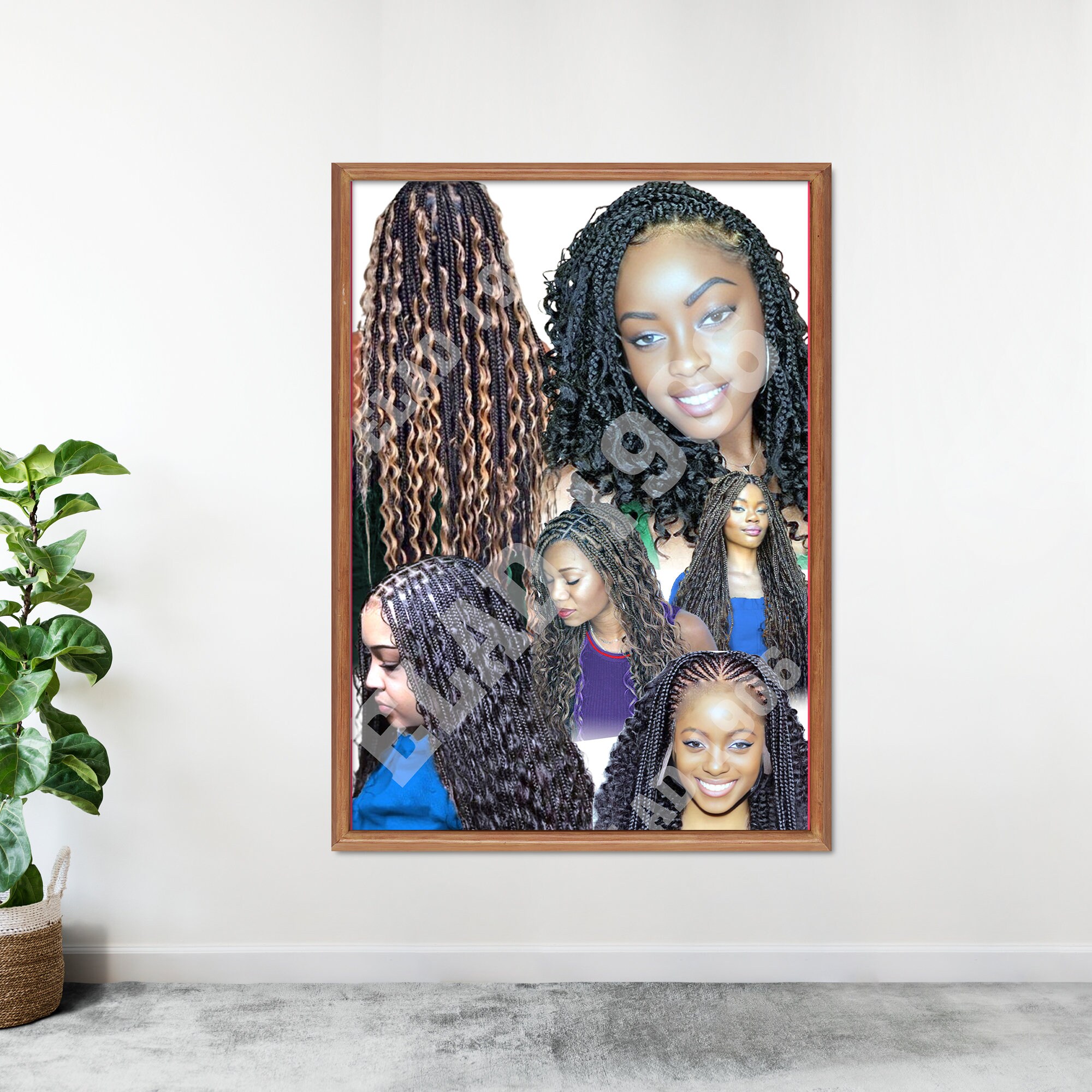Hair Braiding Poster, African Hair Braiding Poster, Poster for African ...