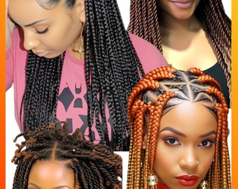 African Hair Braiding Poster ,passion Twists Posters Collection, Large ...