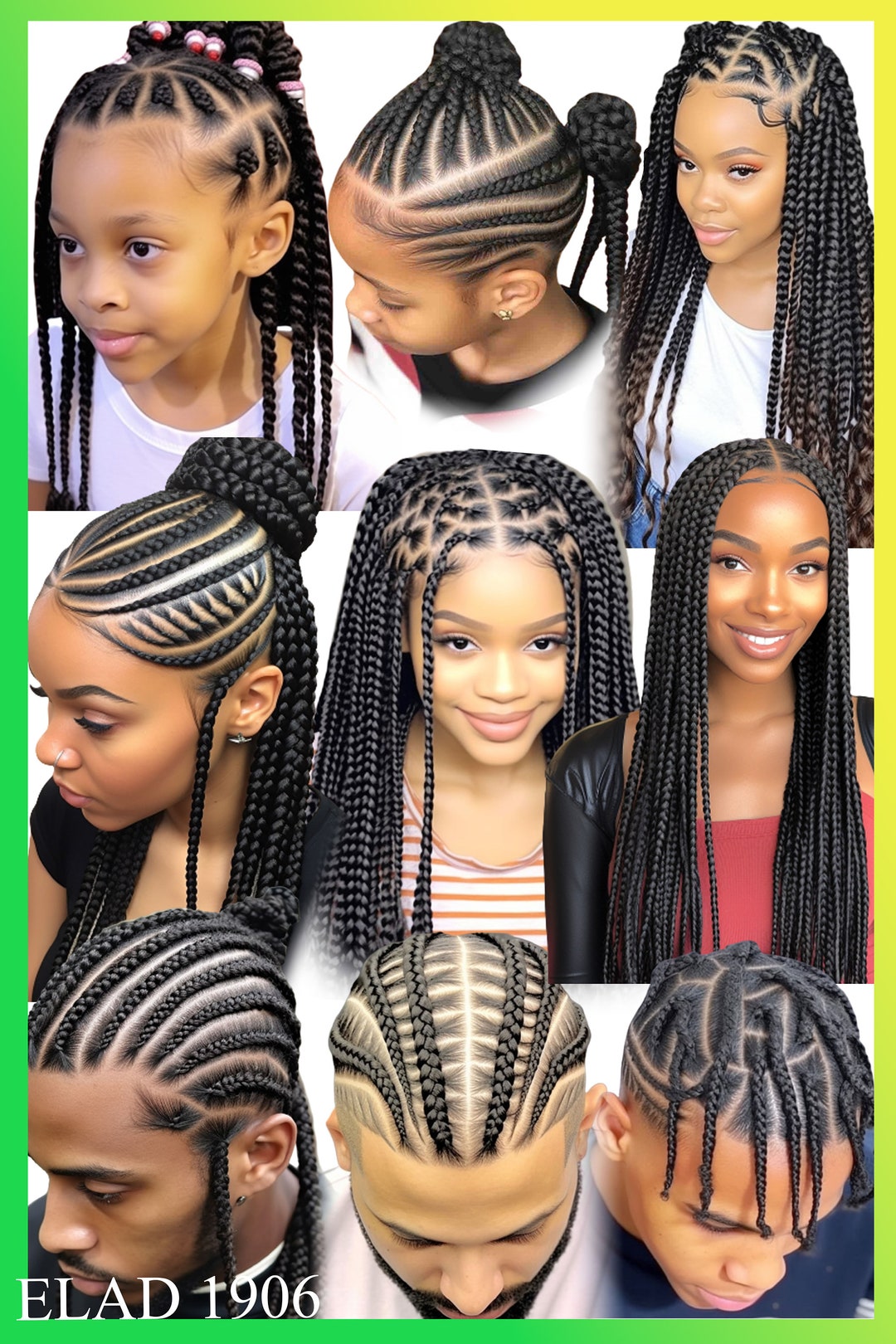 African Hair Braiding Poster, Man Braids, Passion Twists Poster ...