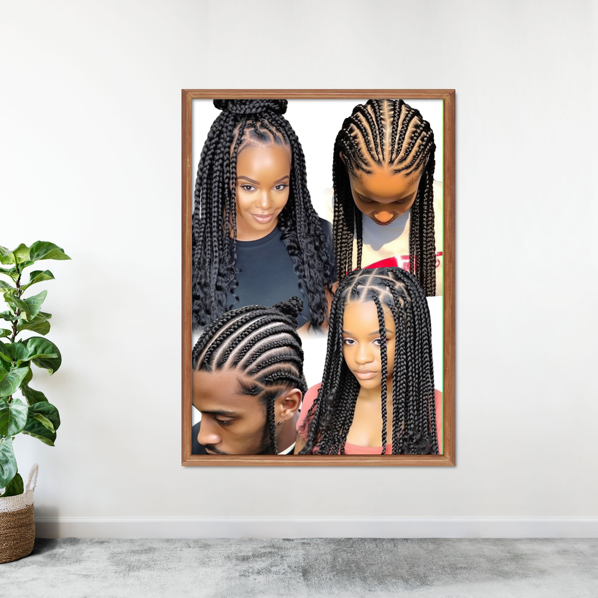 Braids Poster, African Hair Braiding Poster, Braids Poster, Hair Poster ...