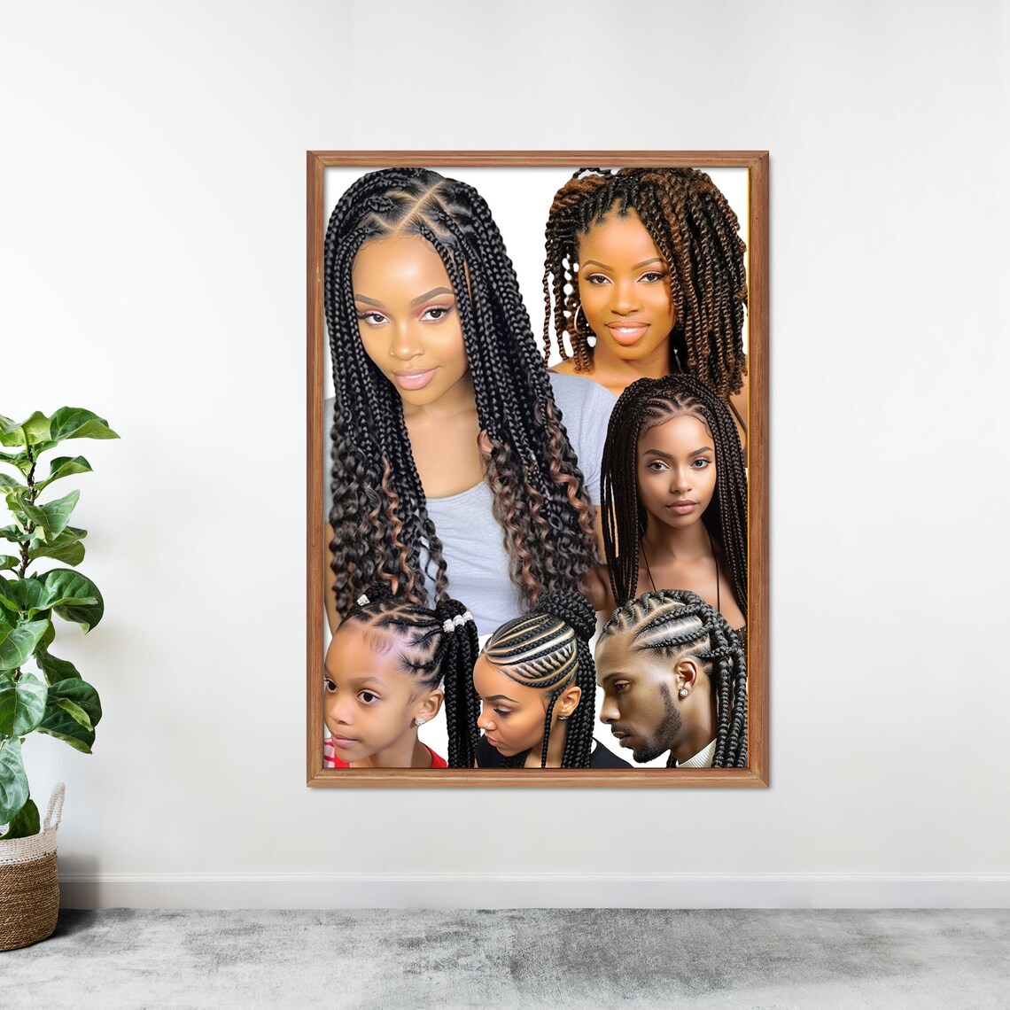 African Hair Braiding Poster ,passion Twists Posters Collection, Large ...