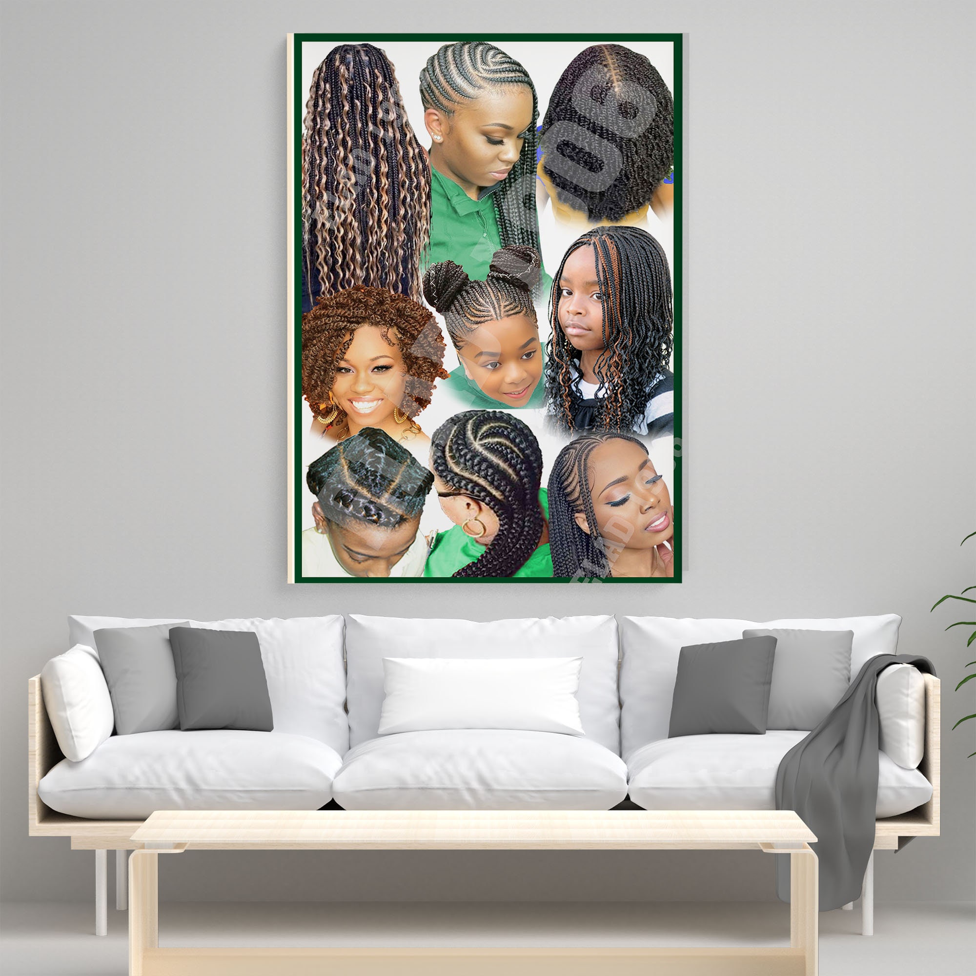 Hair Braiding Poster, African Hair Braiding Poster, Poster for African ...