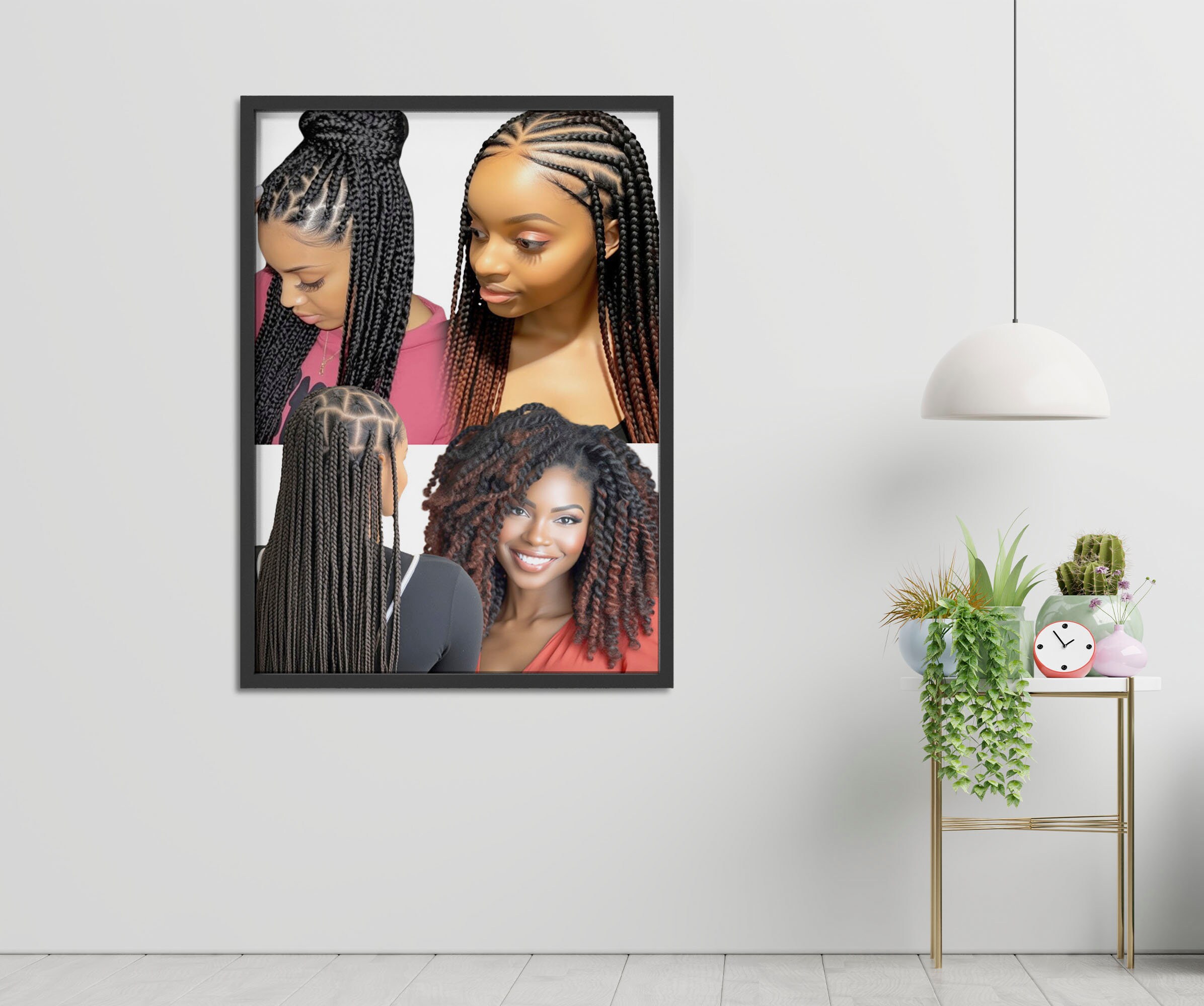 African Hair Braiding Poster, Braids Poster, Hair Poster, Large 24 by ...