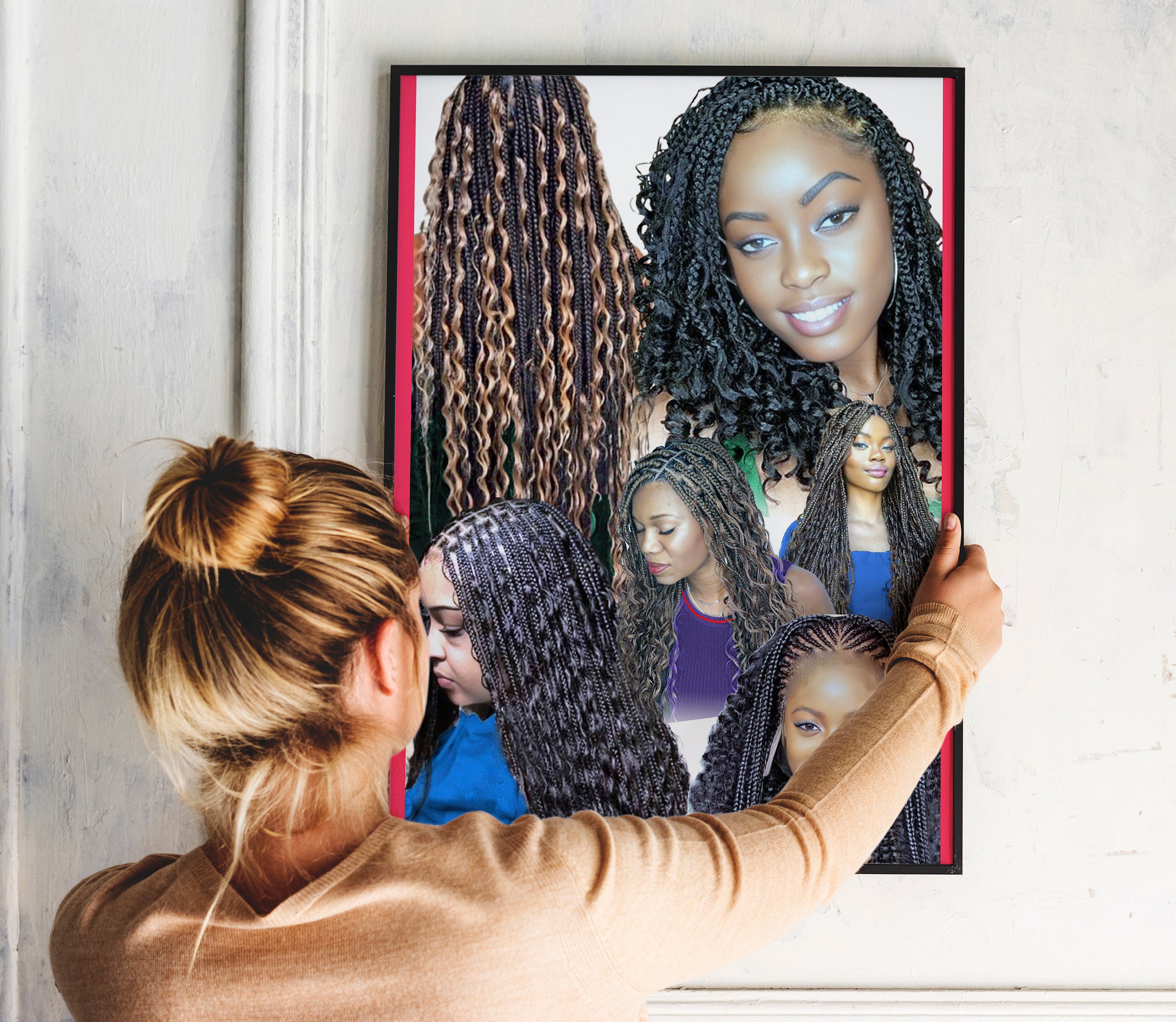 Hair Braiding Poster, African Hair Braiding Poster, Poster for African ...