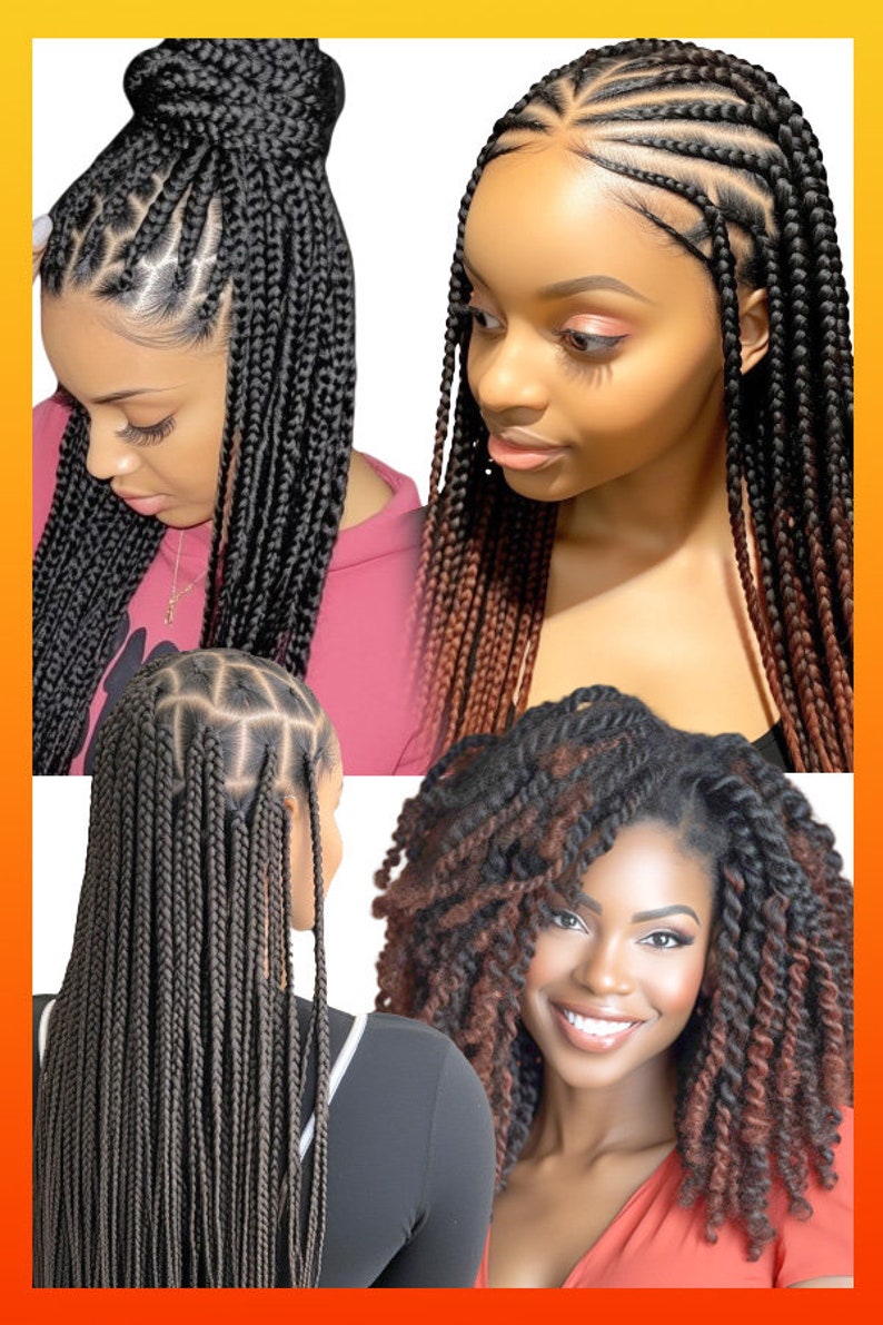 African Hair Braiding Poster, Braids Poster, Hair Poster, Large 24 by ...