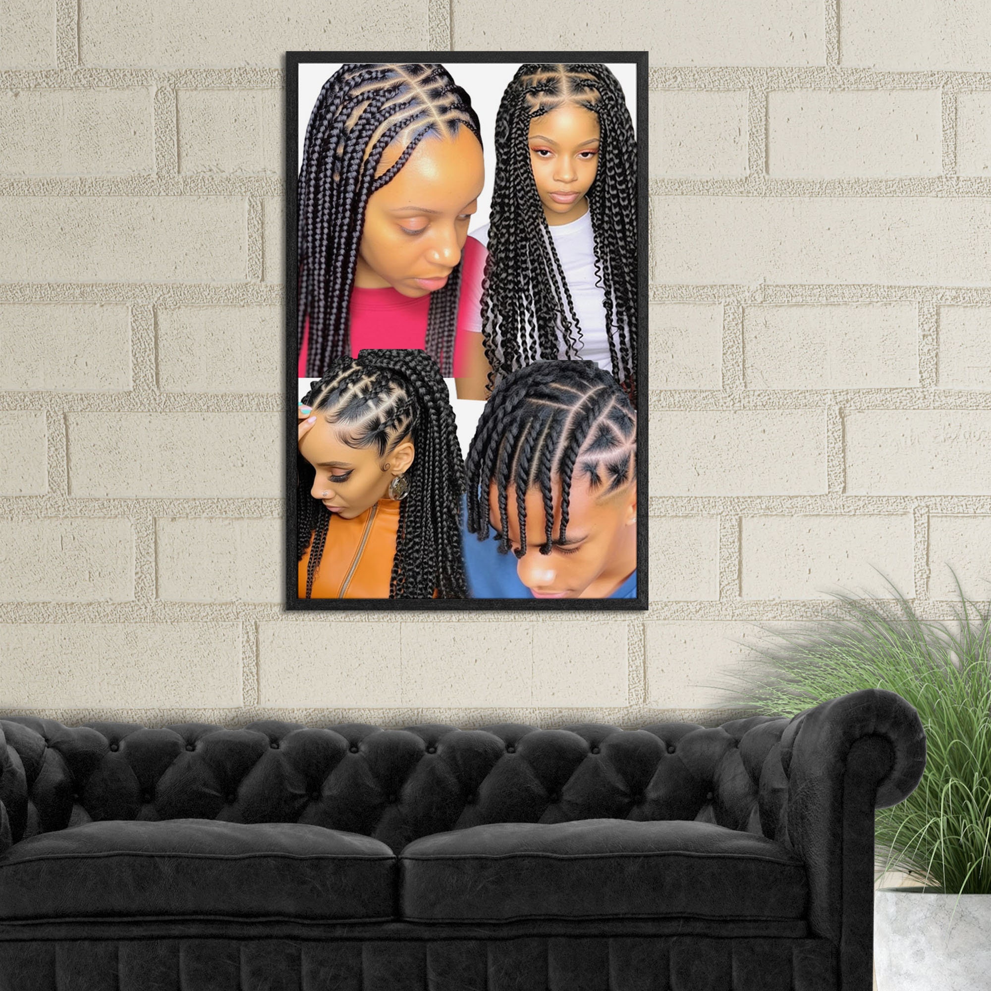 Bohemian Braids Bliss, Box Braids and Knotless Braids Posters ...