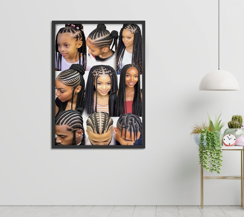 African Hair Braiding Poster, Man Braids, Passion Twists Poster ...