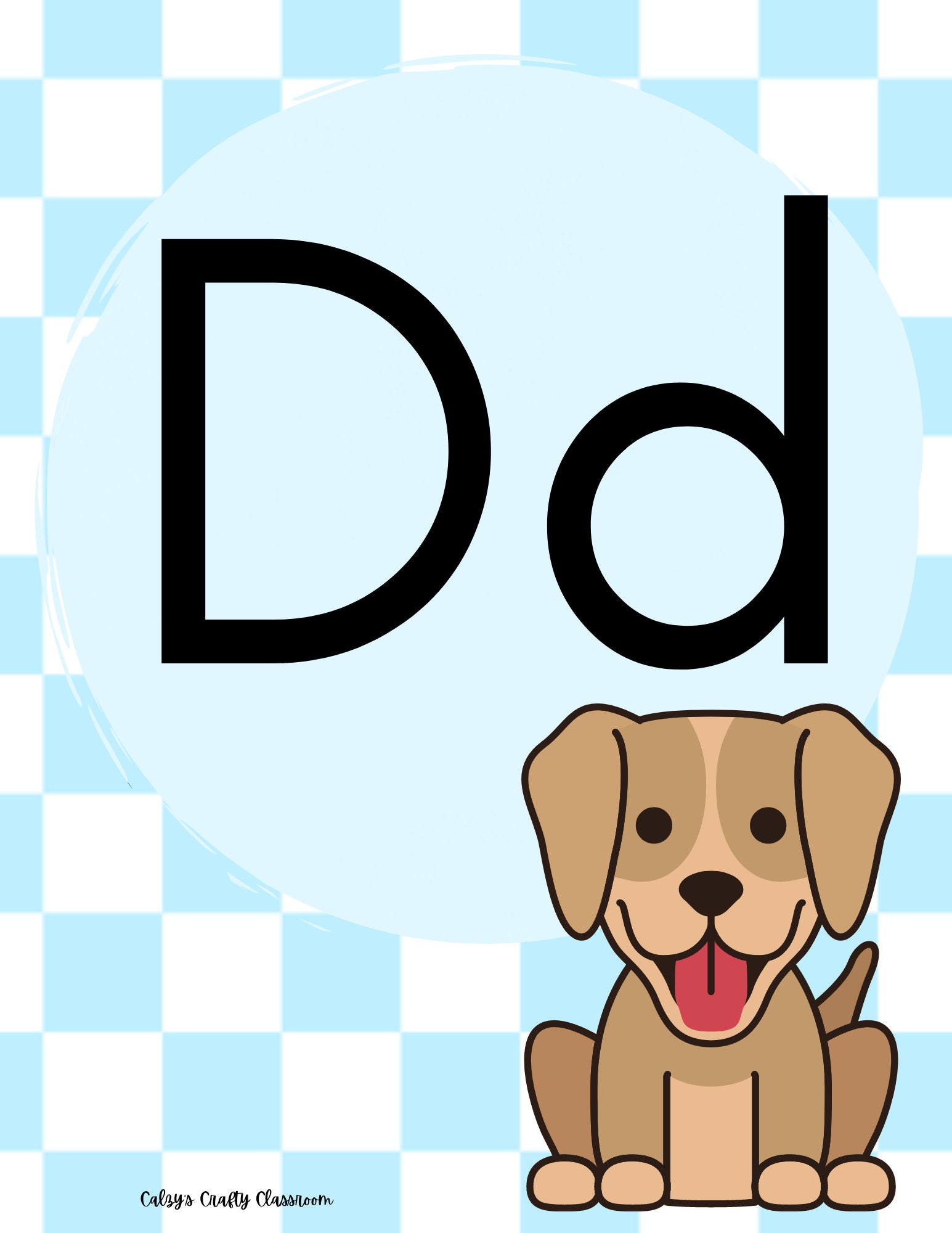 Pastel Checkered Alphabet Posters - Etsy