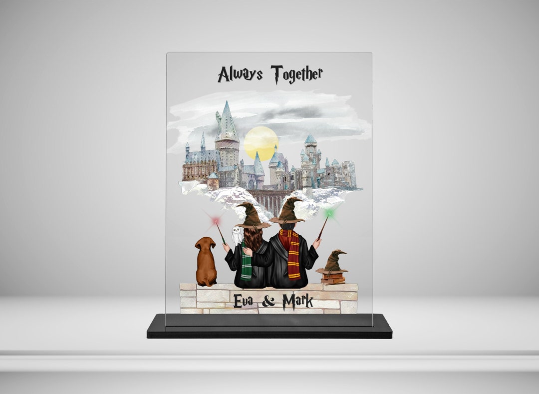 Fathers Day Gift Personalised Dad Wizard Print for Him Magic School ...