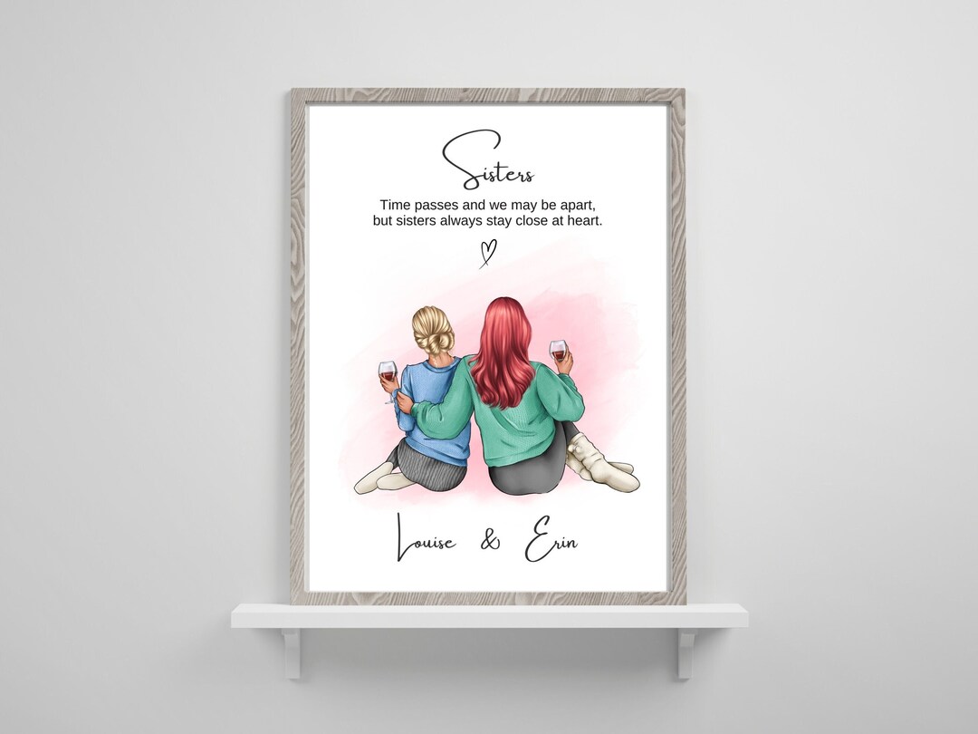 Personalised Sisters Gift Custom Sister Birthday Gift for Her Custom ...