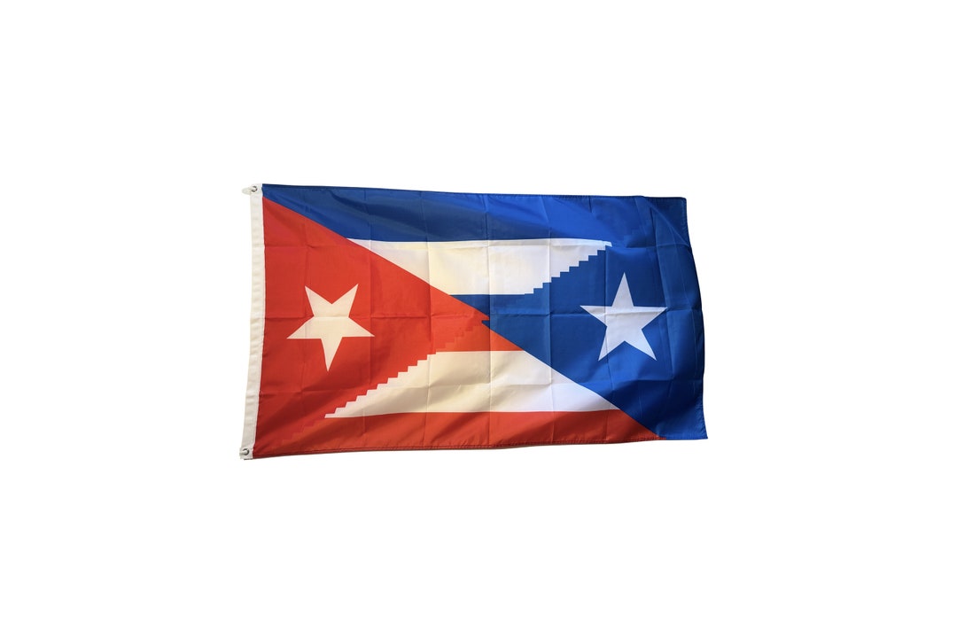 Cuba and Puerto Rico Flag - Bandera De Cuba Y Puerto Rico - Etsy