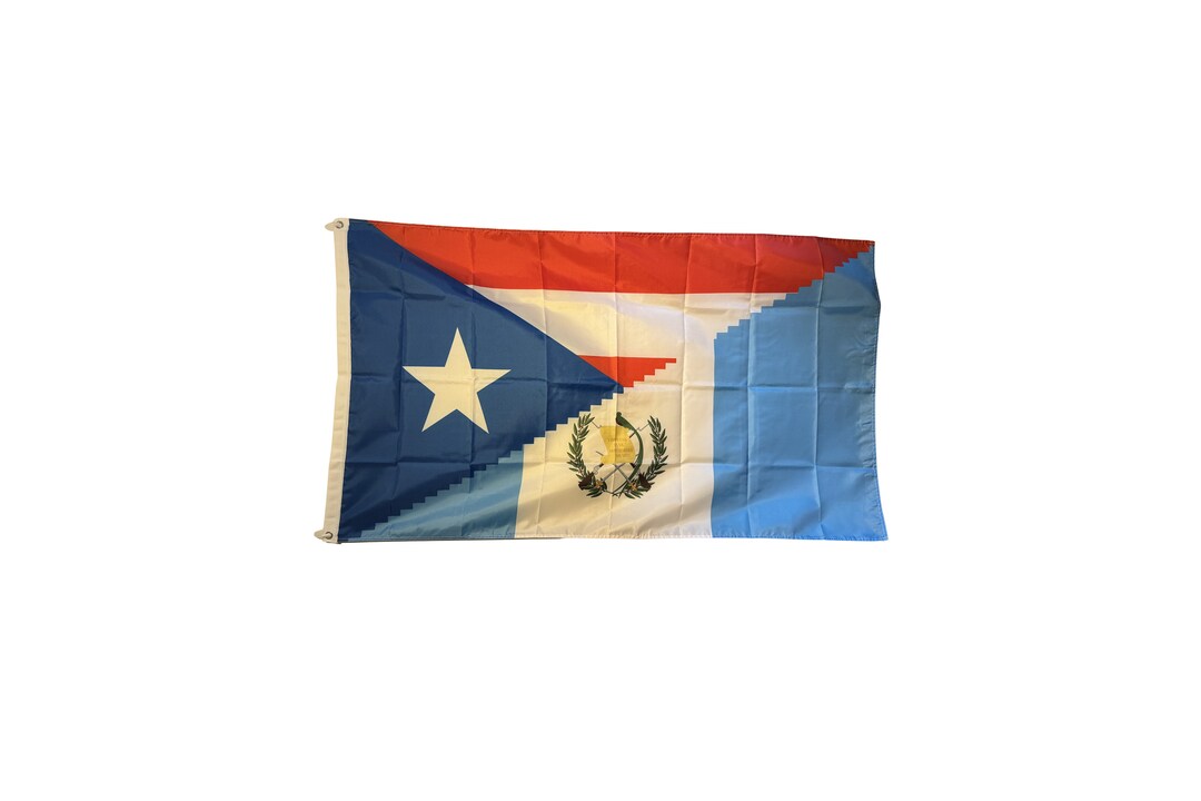 Guatemala and Puerto Rico Flag - Bandera De Guatemala Y Puerto Rico - Etsy