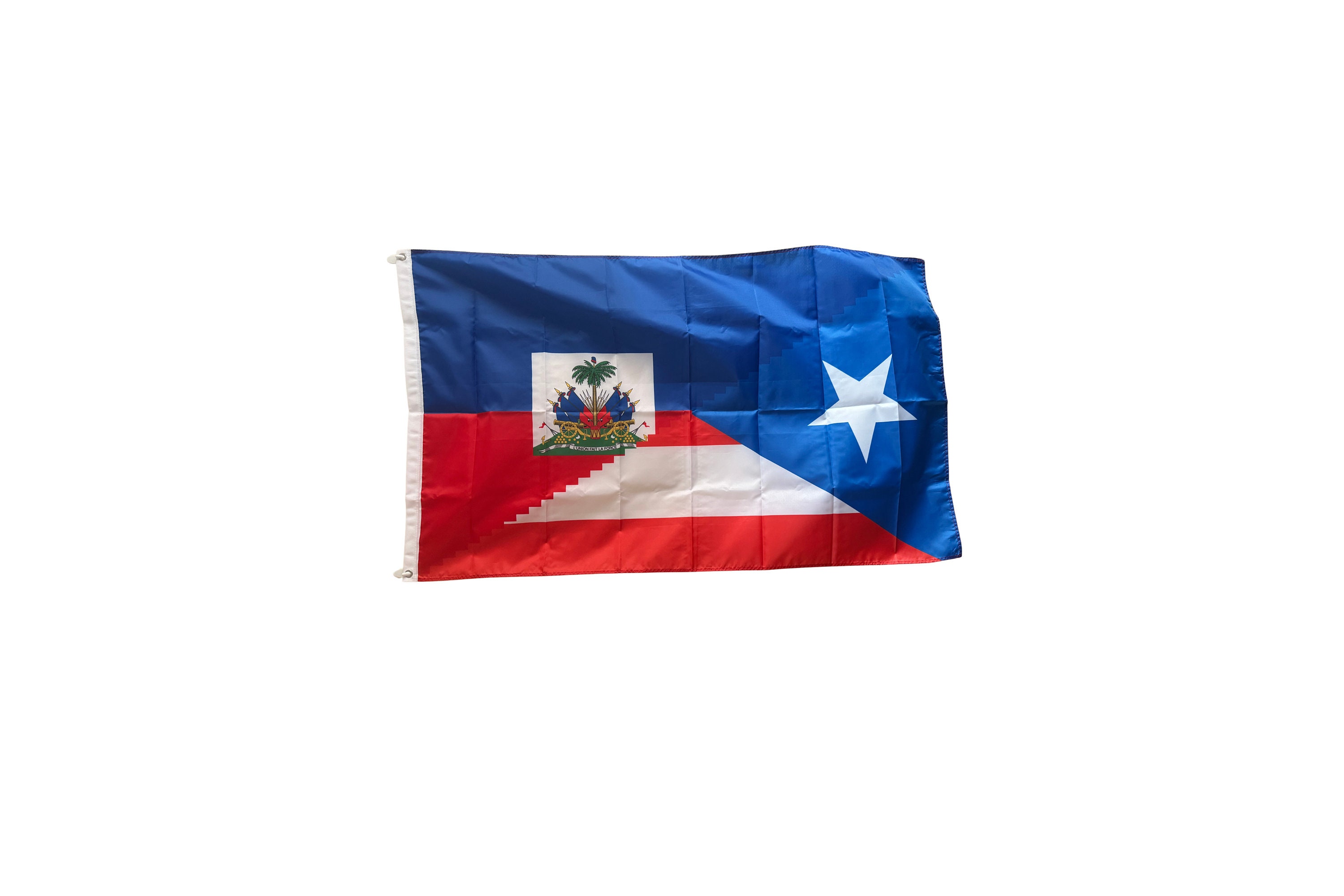Puerto Rico and Haiti Flag Bandera De Puerto Rico Y Haití - Etsy