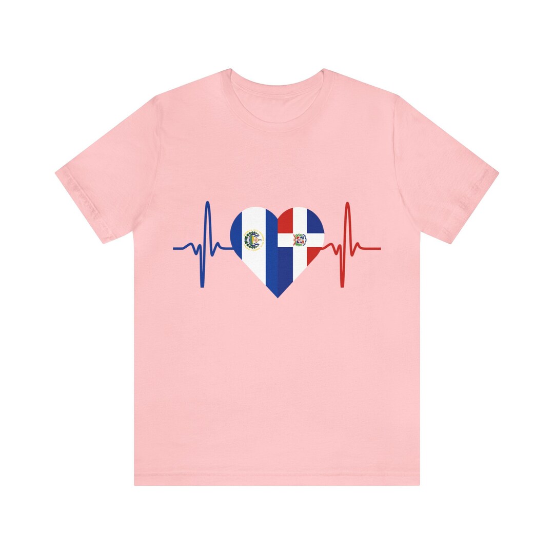 El Salvador & Dominican Republic Unisex Short Sleeve Tee I Camisa ...