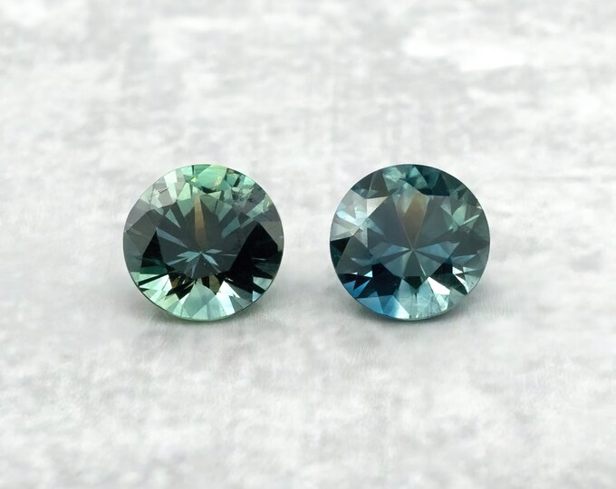 Montana Natural Round Pair Sapphires! - Etsy