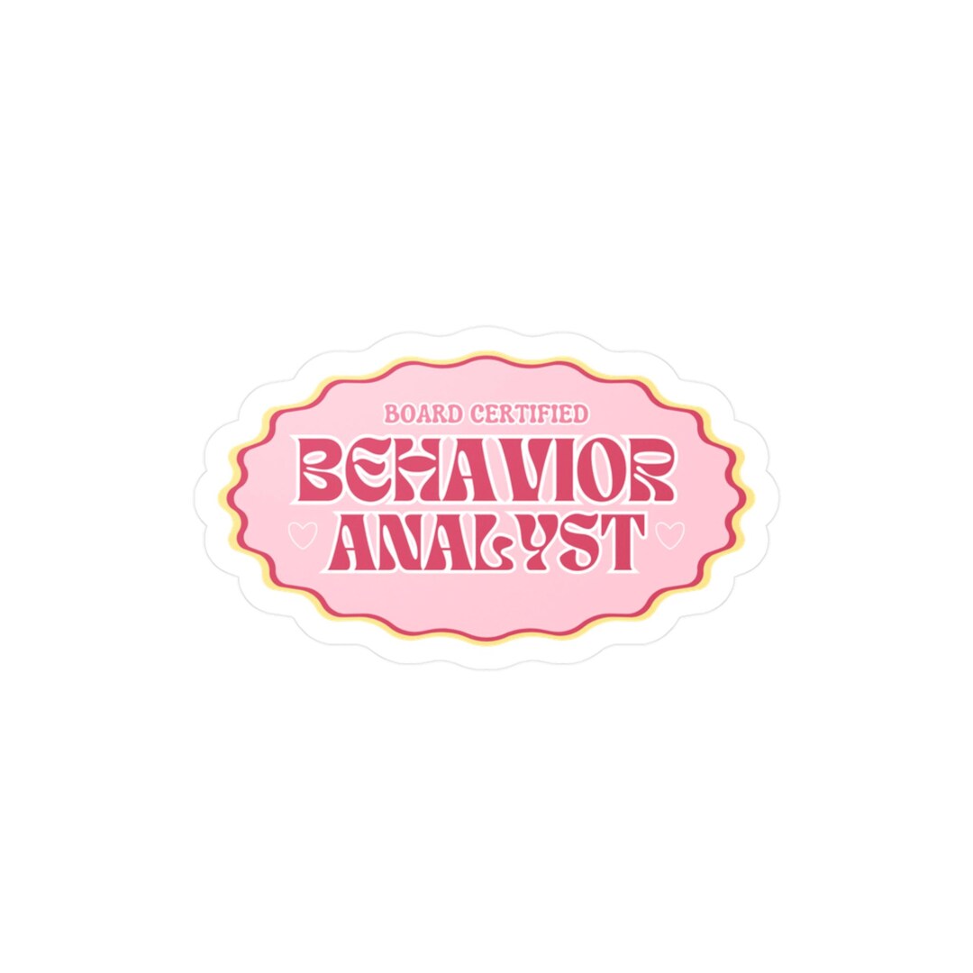 Cute Behavior Analyst Kiss-cut Vinyl Decal | Perfect for Car, Laptop ...