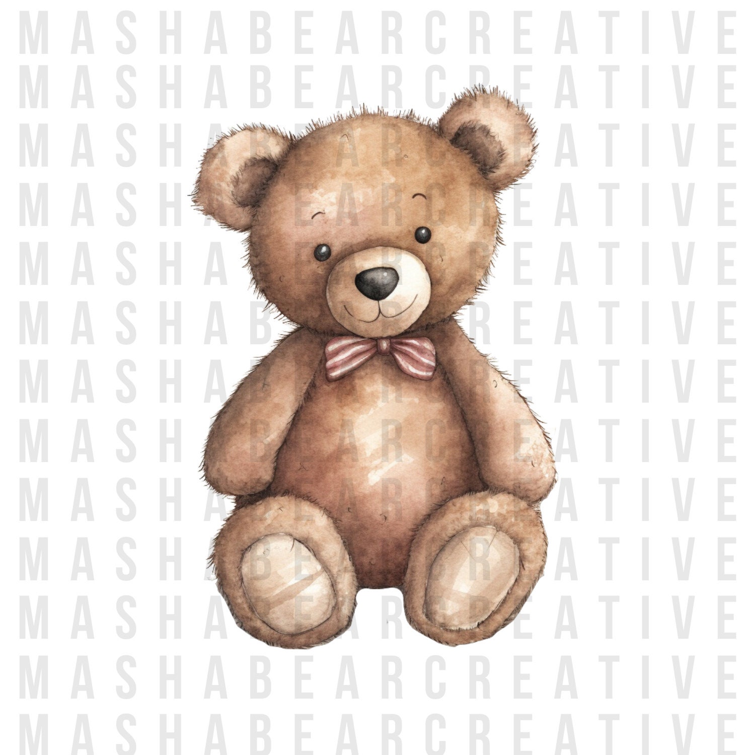 20 Watercolour Teddy Bear Clipart Collection Perfect for Baby - Etsy