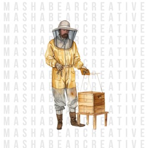 50 Watercolour Beekeeping Collection, Perfect for Scrapbooks, Wall Art ...