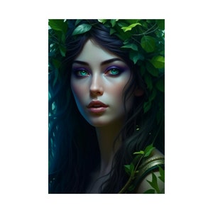 Forest Goddess Matte Vertical Posters - Etsy